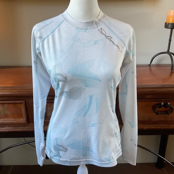 Salomon | Tops | Salomon Actilite Long Sleeve Baselayerworkout Top ...